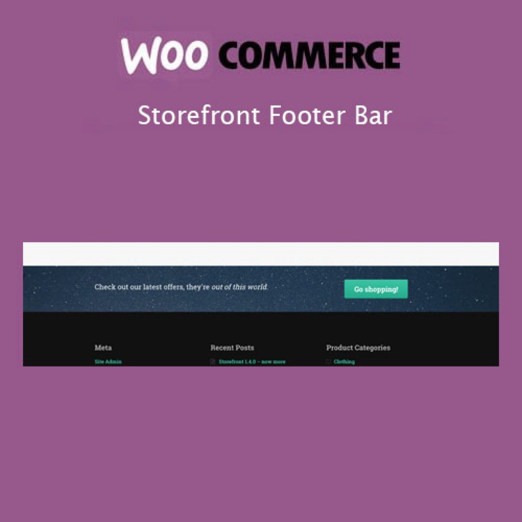 Storefront Footer Bar » Sitebard Store